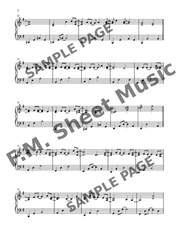 Aubrey (Intermediate Piano) By Bread - F.M. Sheet Music - Pop Arrangements by Jennifer Eklund